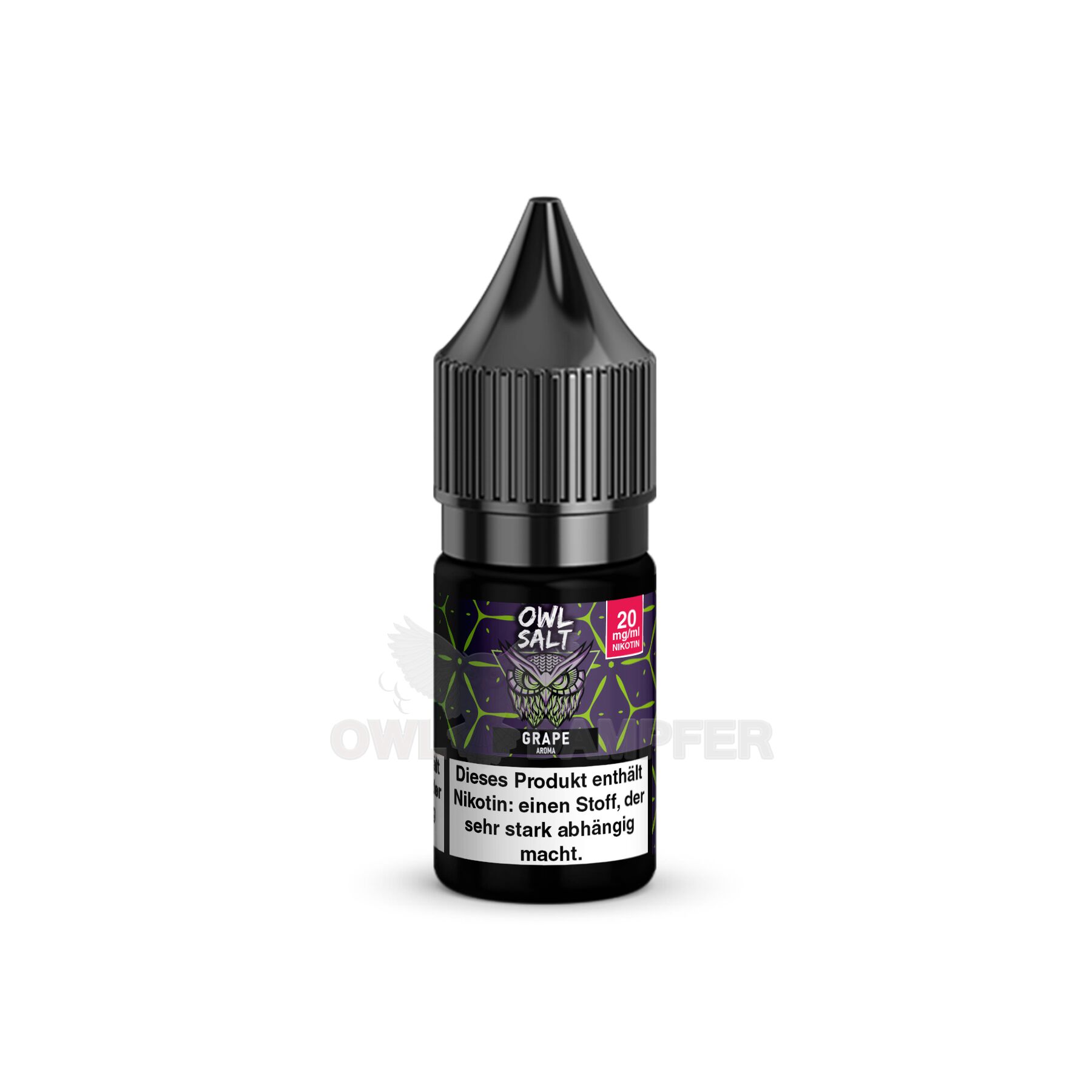 Grape Liquid 20 mg E-Zigarette Nikotinsalzliquid 10 ml OWL SALT O, 4,99