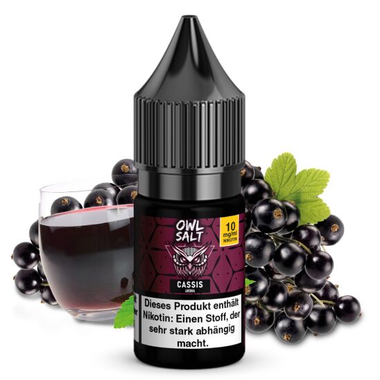 Cassis Liquid 10 mg E-Zigarette Nikotinsalzliquid 10 ml OWL SALT